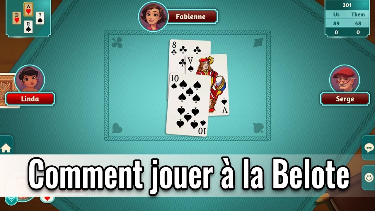 Comment jouer à la belote | comment jouer au baloot | belot | jeu de ...