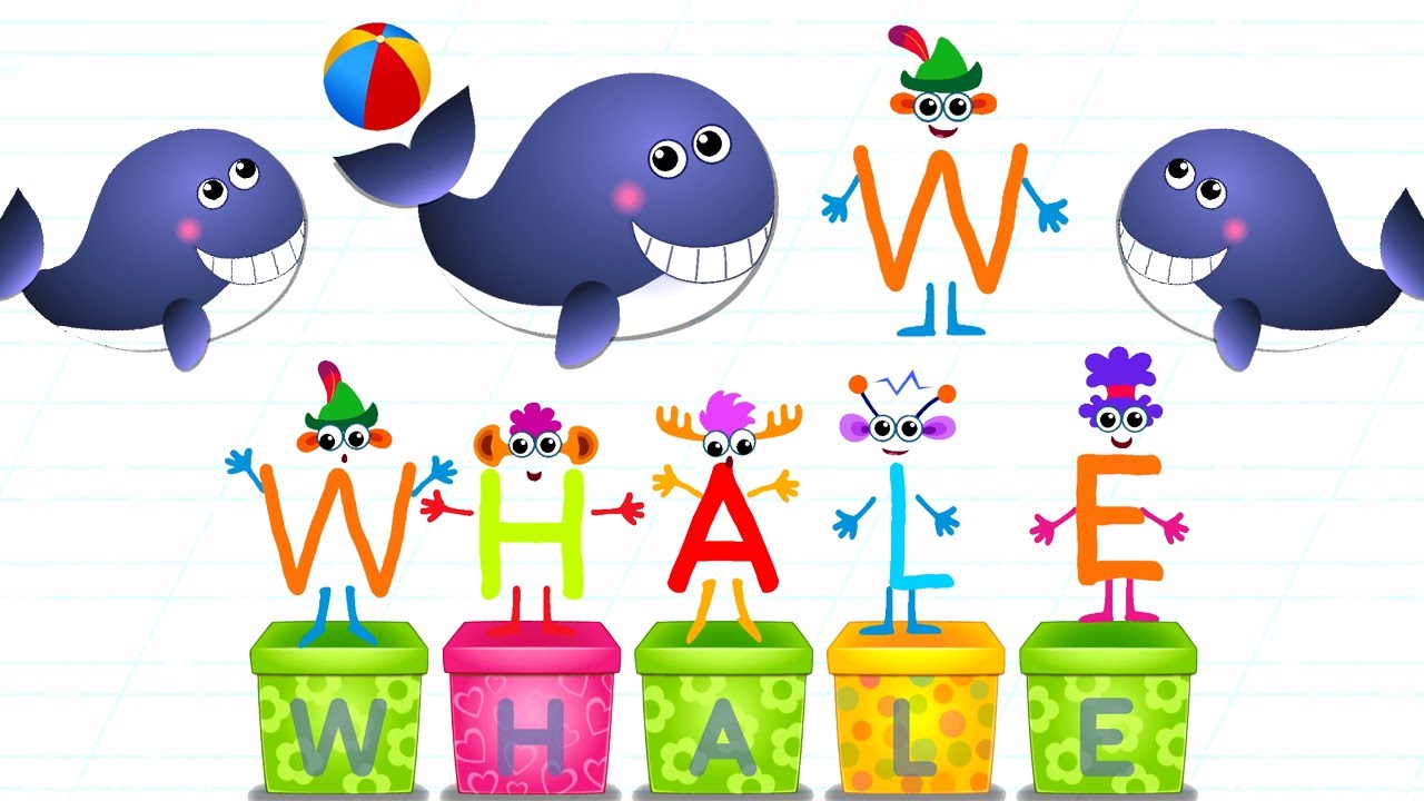 Bini ABC Alphabet #23 - Learn to write the letter W and spell the word ...