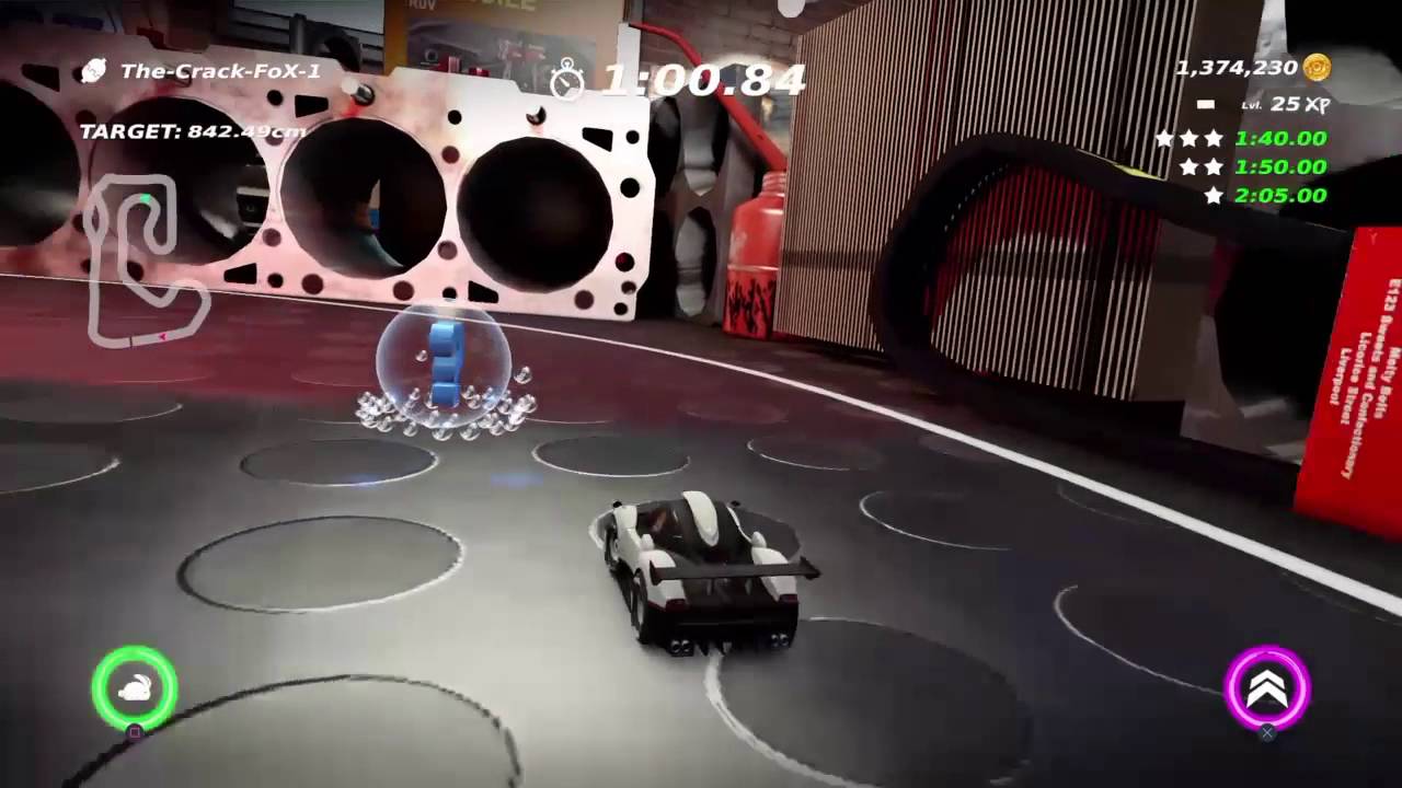 Table top racing. Chop shop route C gold coin - YouTube