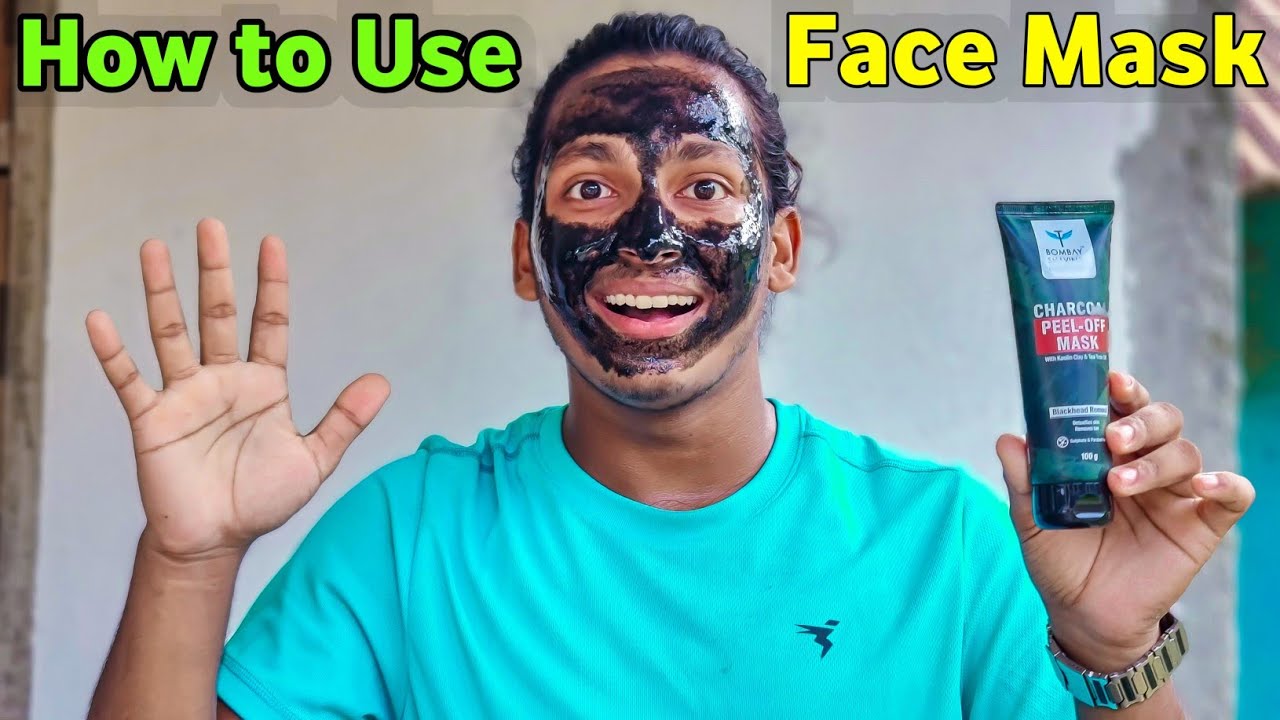 How to Use Face Mask🤩 First Time Using a Charcoal Peel off Mask - YouTube