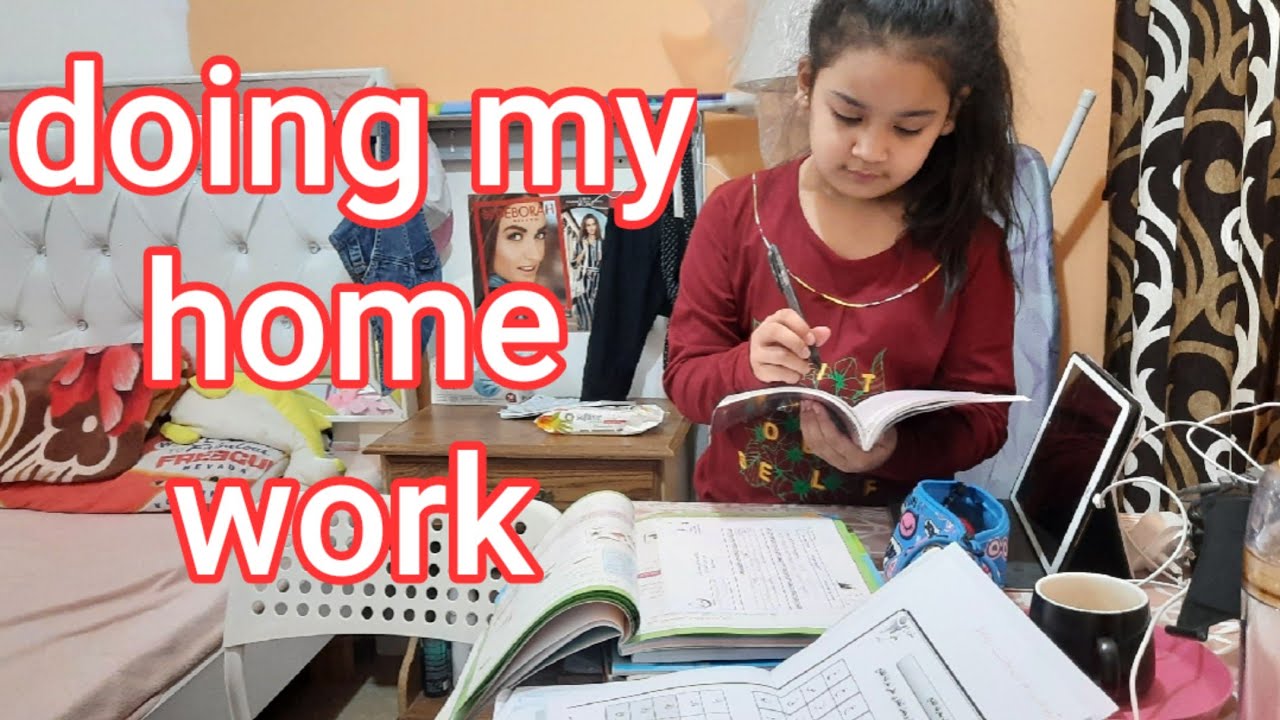 study and doing home work // hard much - YouTube