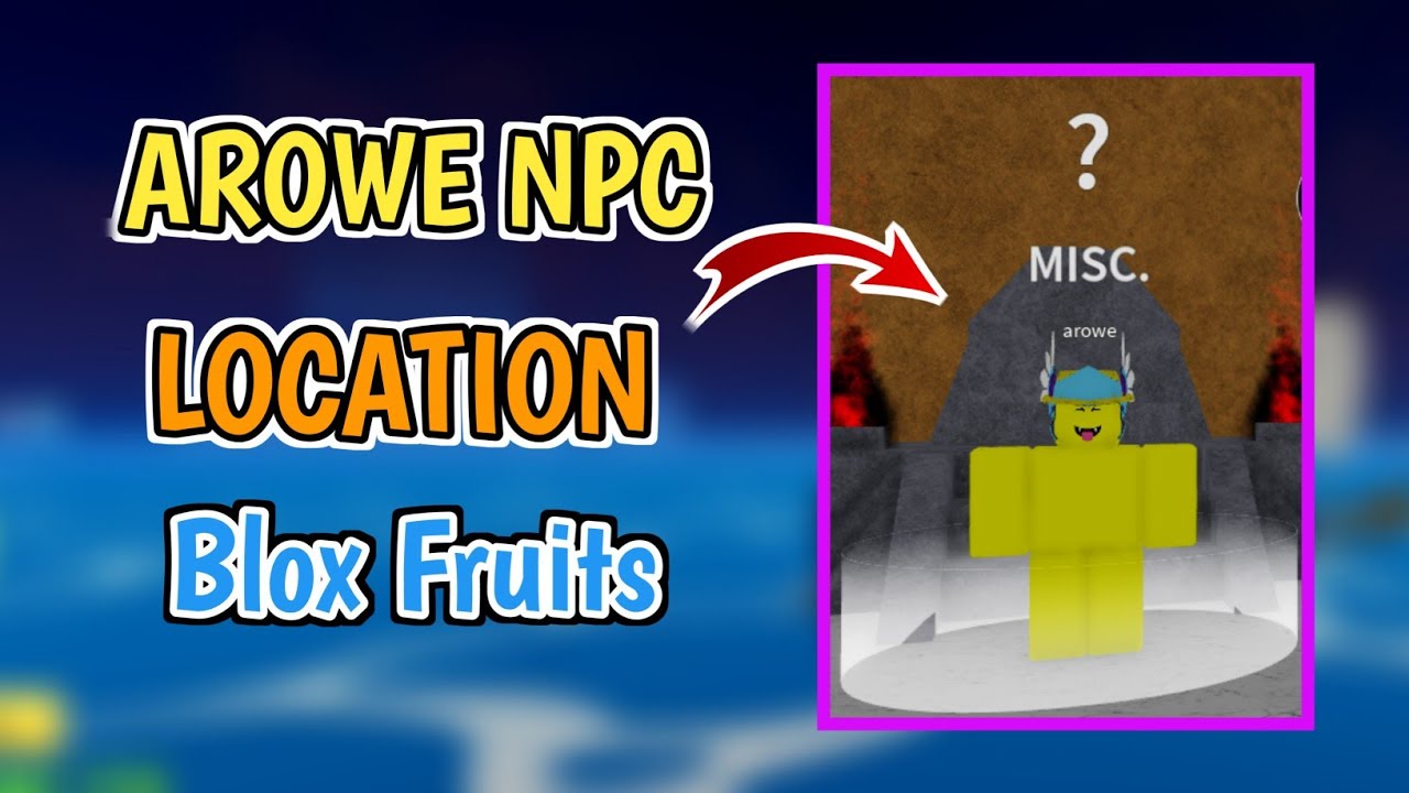 Where Is Arowe In Blox Fruits In Second Sea | Arowe NPC Location Blox ...