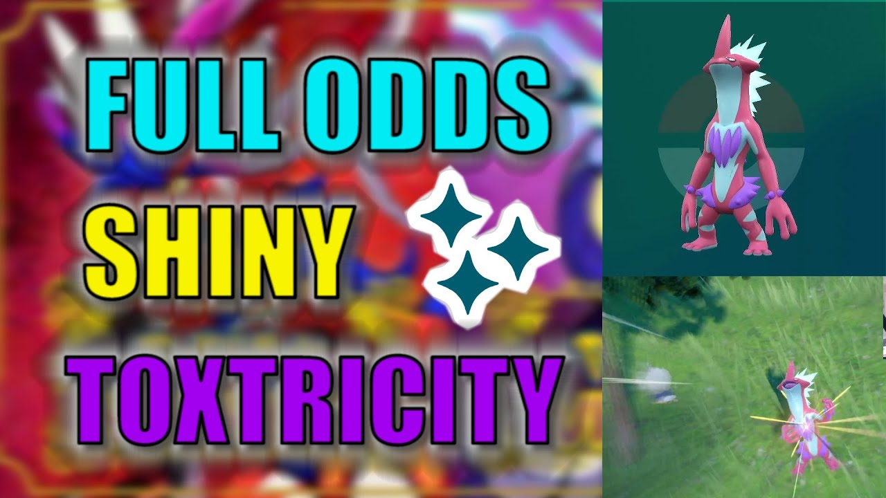 FULL ODDS SHINY TOXTRICITY IN POKEMON SCARLET - YouTube
