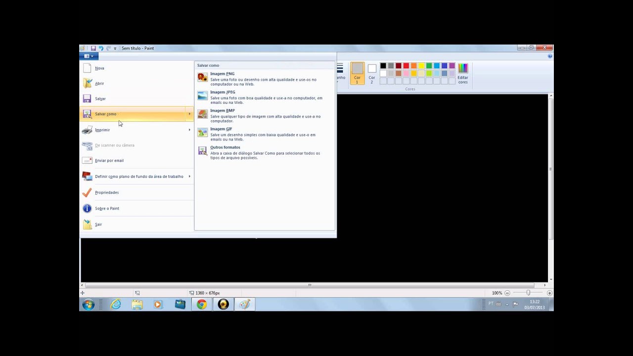 Como imprimir desenhos do paint - YouTube