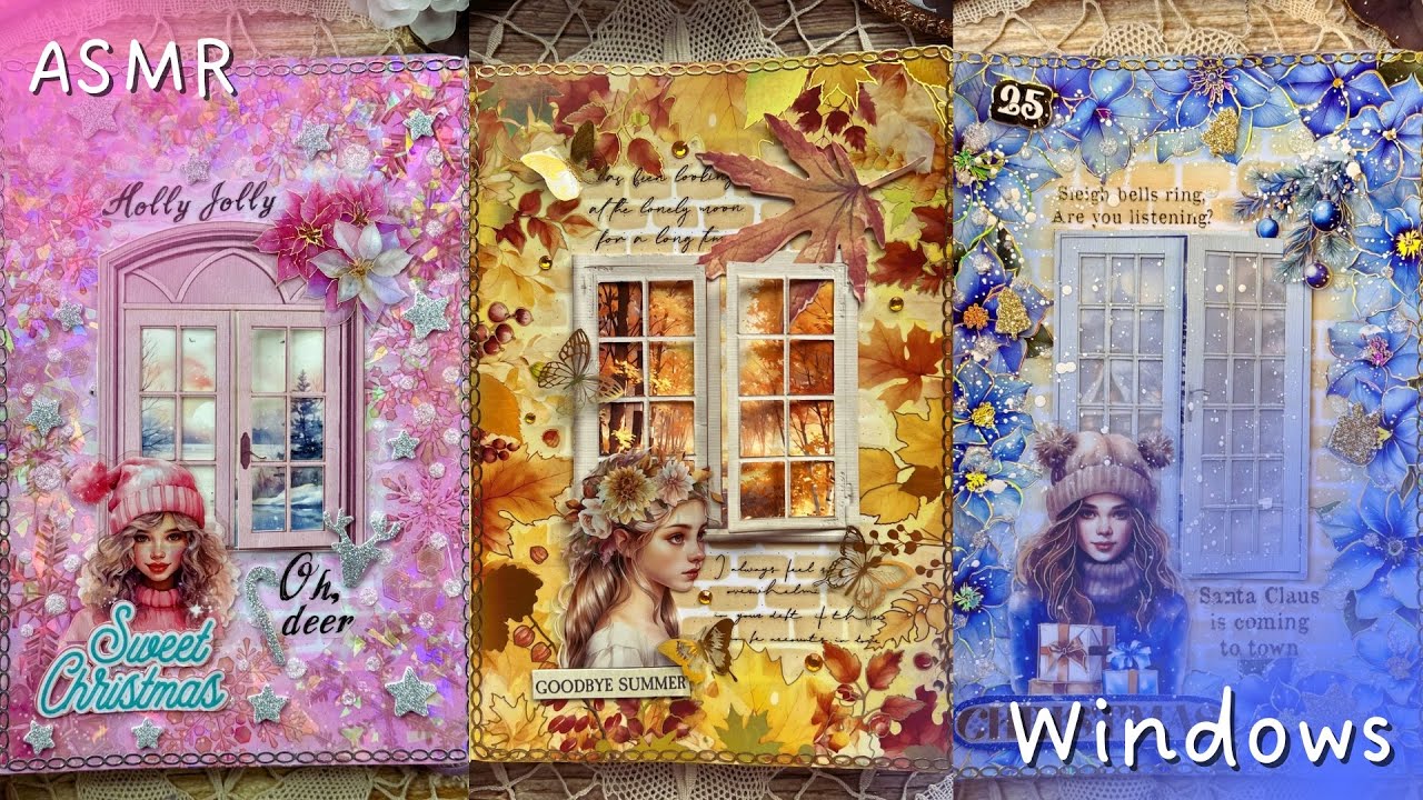 ASMR Windows Scrapbooking Compilation🪟| Journal With Me - YouTube