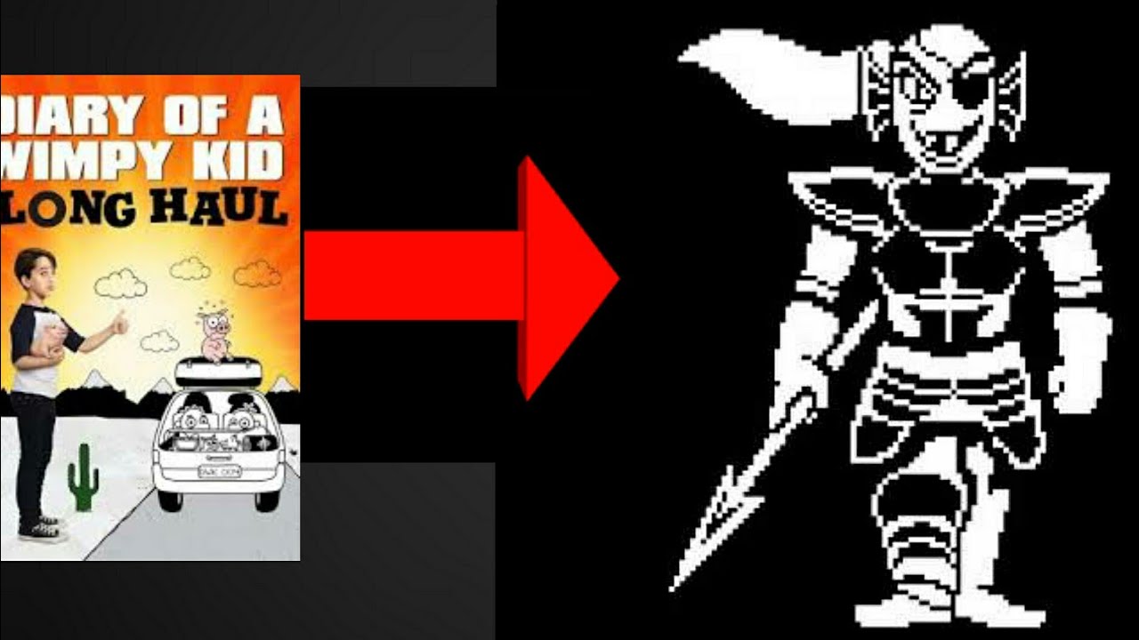 Undyne from undertale reference in long-haul Diary of the Wimpy Kid ...