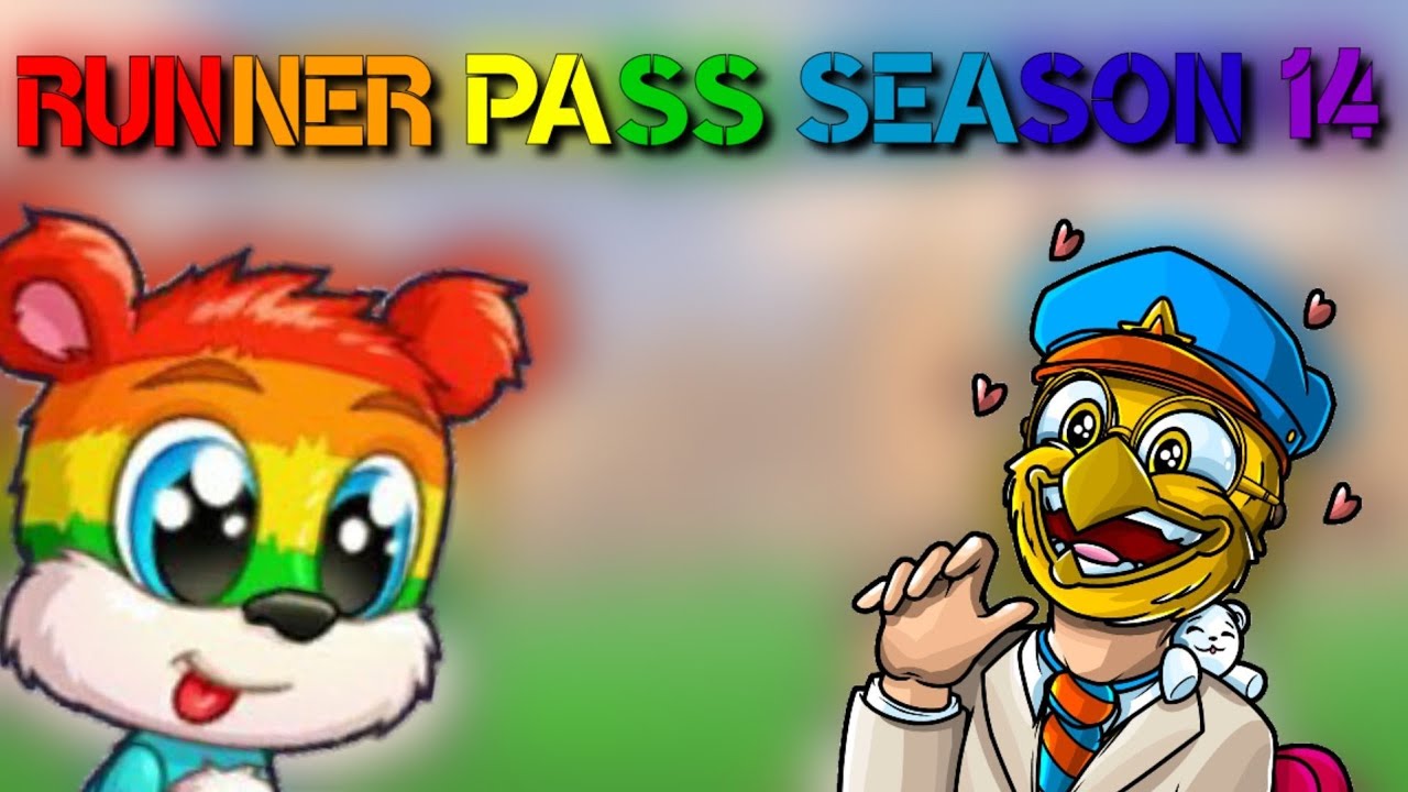 Fun Run 3 Arena • Runner Pass Season 14 ! Rainbow bear ! - YouTube
