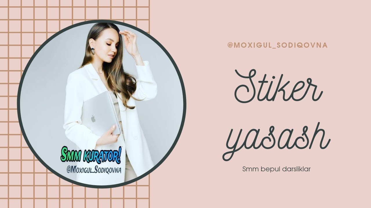 #1Dars stiker yasash telegramdagi @smm_bepul_video_darslar kanalimga ...