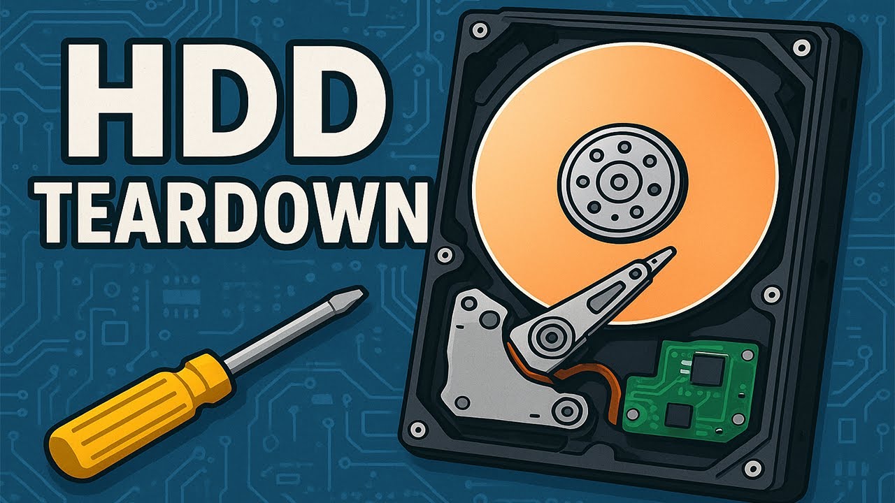 HDD Teardown Explained | Inside a Hard Drive | How HDD Works Step-by ...