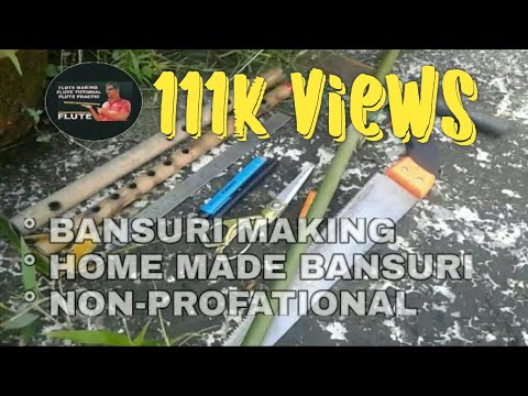 How to make a bansuri at home - by using daily useable tools | Homemade ...