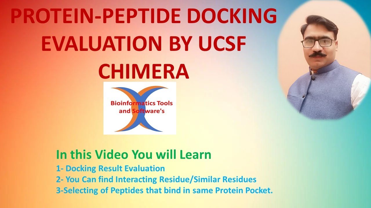Protein-Peptide Docking Analysis By UCSF Chimera - YouTube