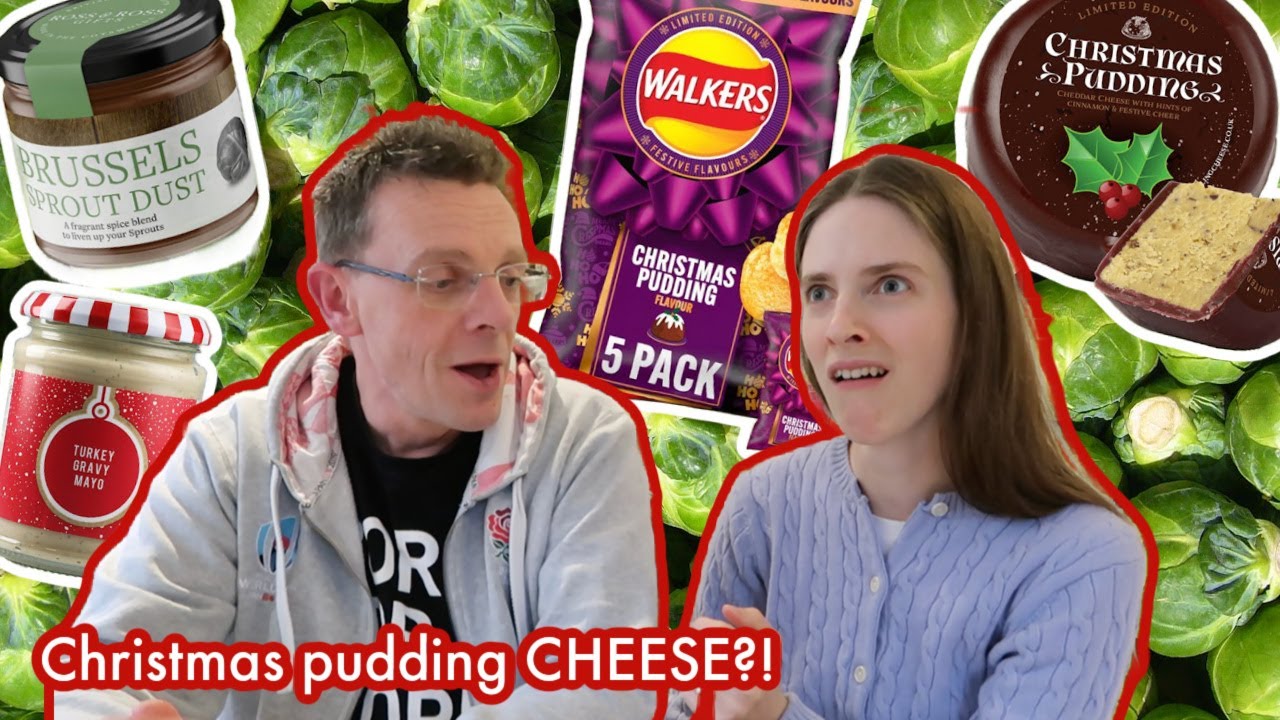 Trying cursed Christmas foods with Papa Booth - YouTube