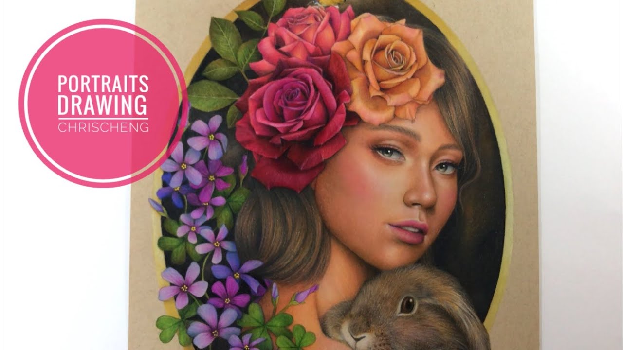 PORTRAITS DRAWING: QiQi & Rabbit - Part 1/2 // Chris Cheng - YouTube