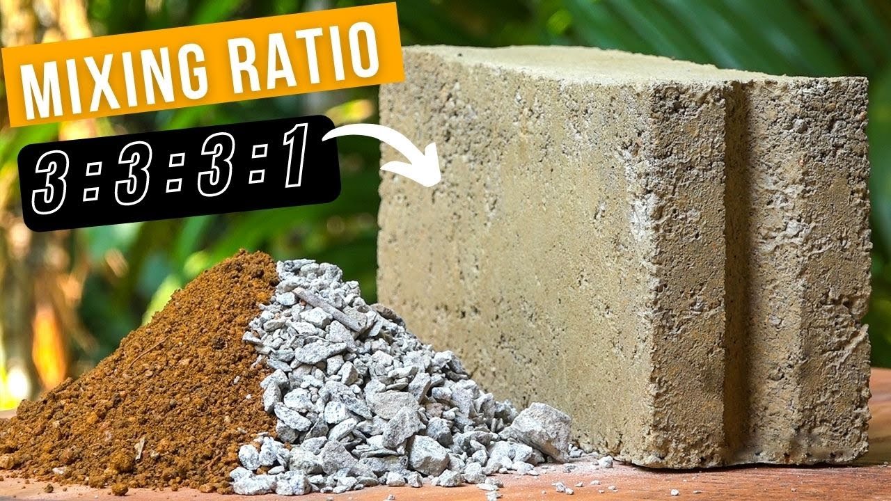 How To Make Cement Bricks With Soil Quarry Dust & Aggregate | Easiest ...