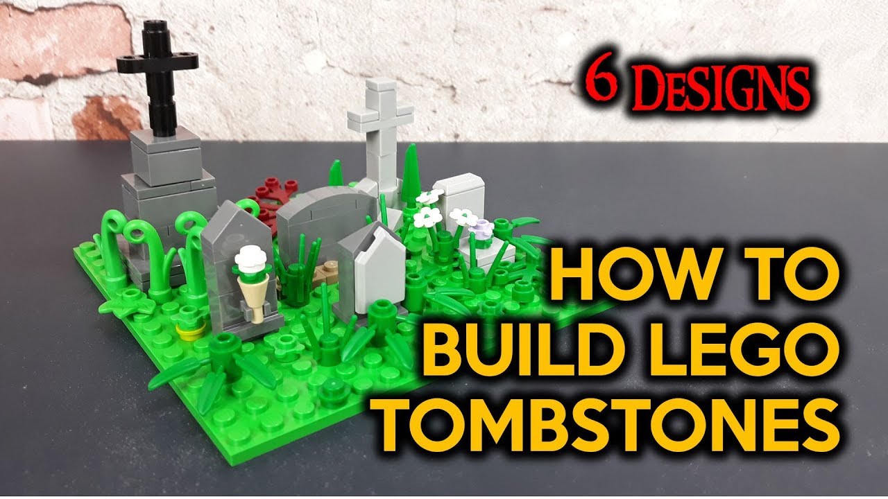 How to Build LEGO Tombstones for a LEGO Graveyard (MOC Tutorial) - YouTube