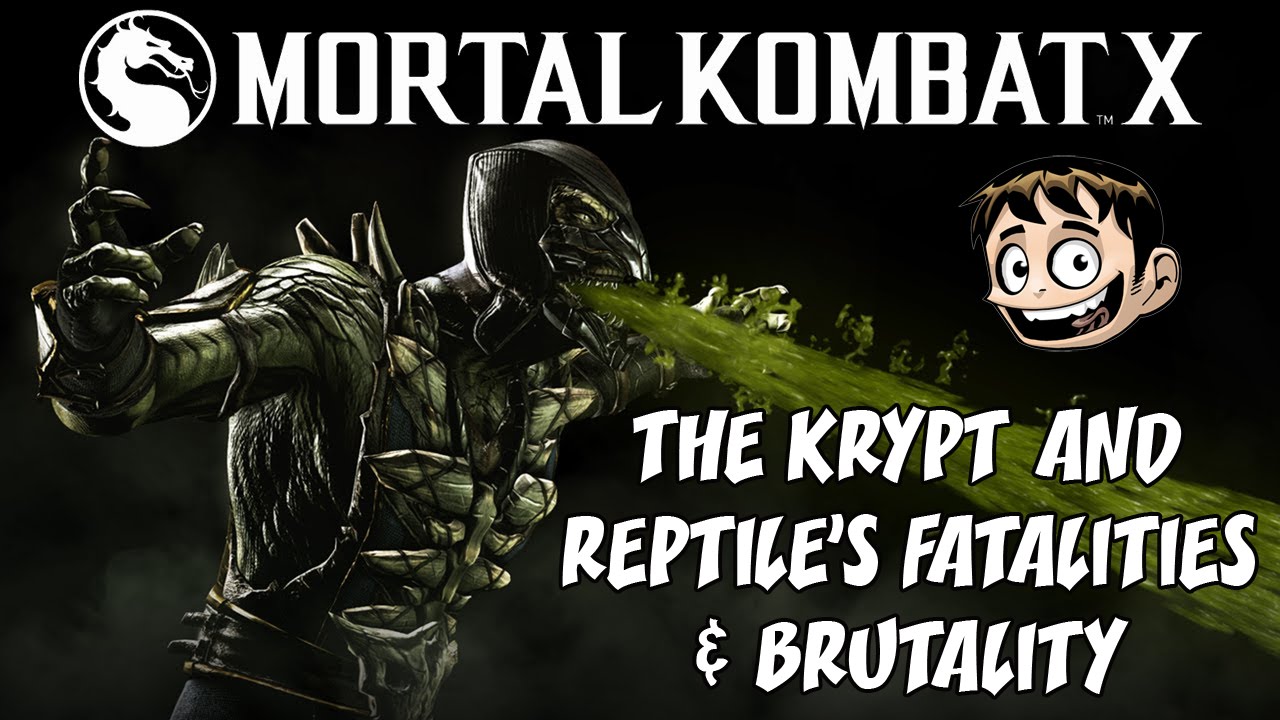 Mortal Kombat X - The Krypt and Reptile Gameplay, Fatalities ...