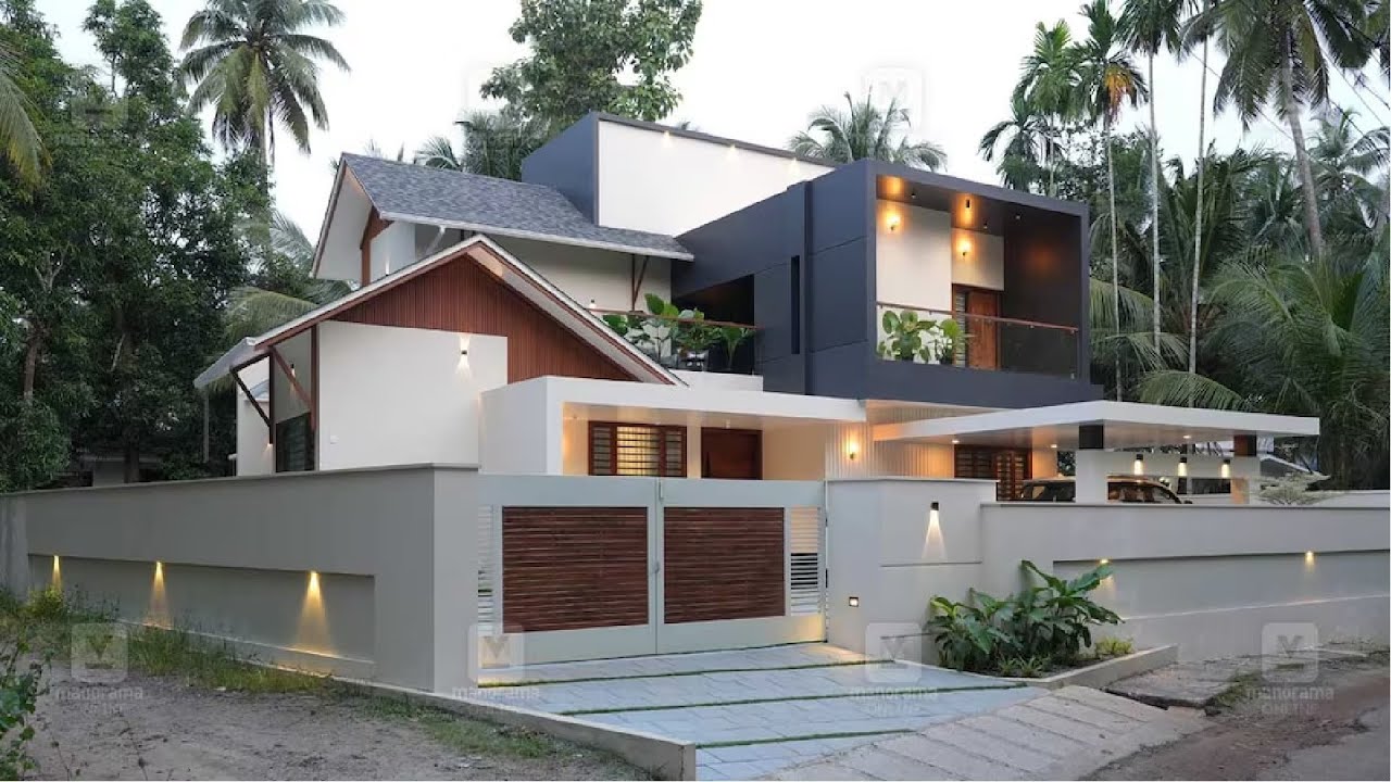 New Home Design 2200 Square Feet Multi Level Roof #home - YouTube