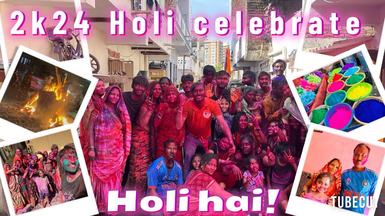 We Celebrated Holi With Our Family In India! - YouTube