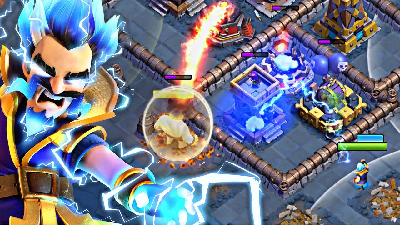 The SMARTEST Way To Use Electrofire Wizards! | Clash of Clans Builder ...