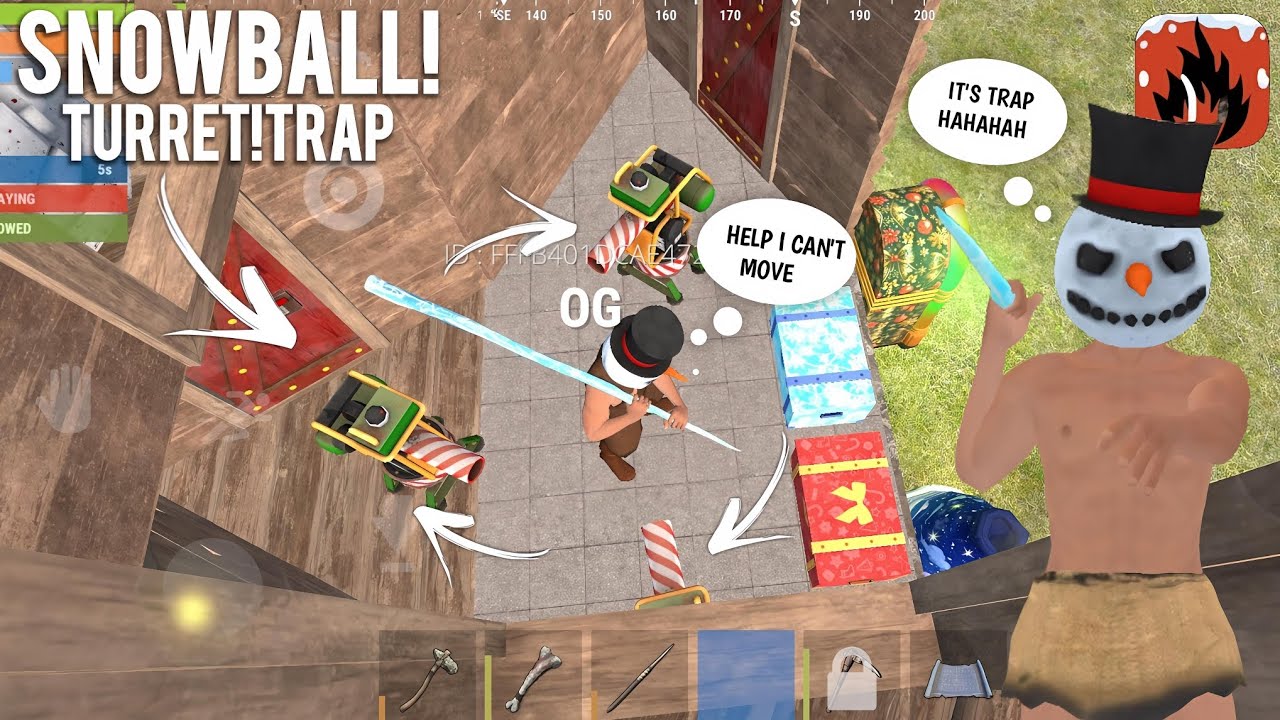 Oxide: Survival Island – Ultimate Snowball Turret Trap Base Design for ...