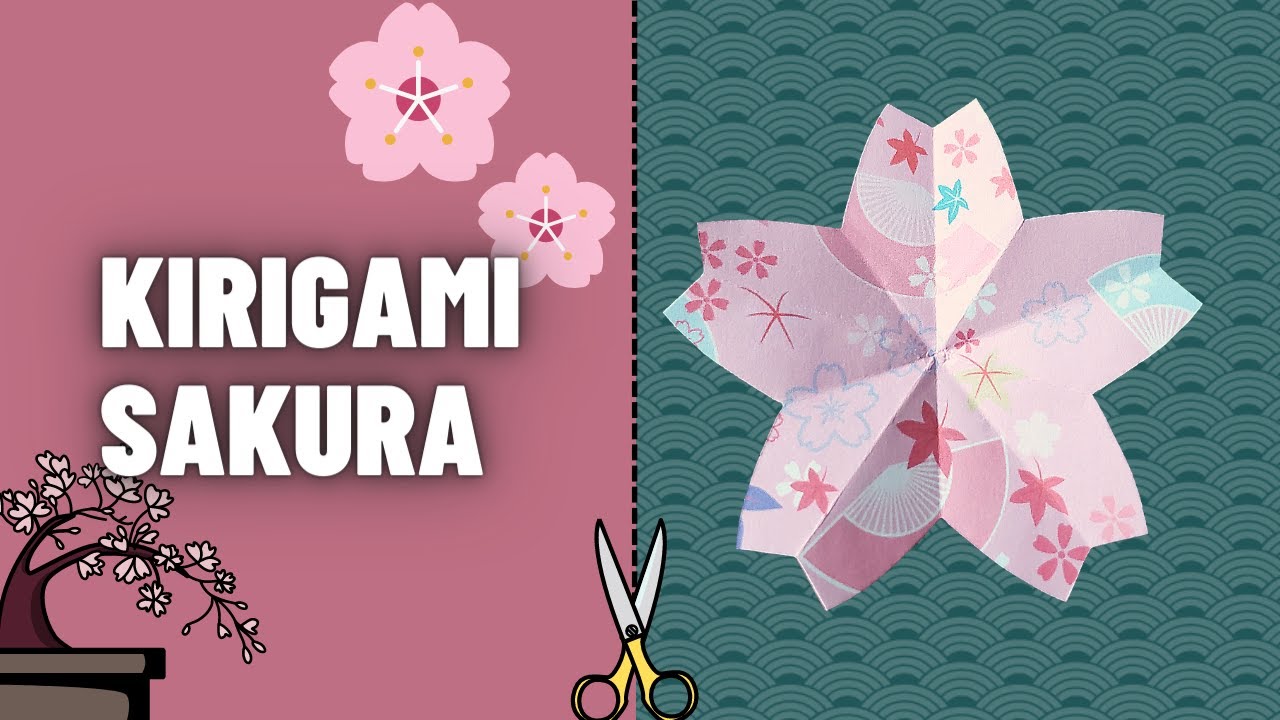 Kirigami: How to Make a Paper Sakura (Super Easy) - YouTube