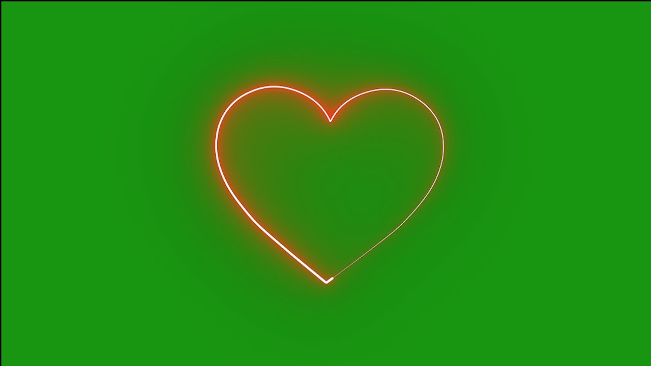 Hearts Green Screen - YouTube