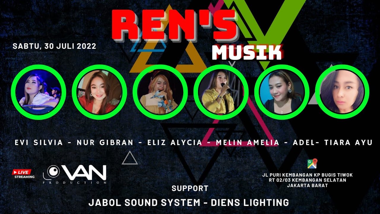 LIVE STREAMING REN'S MUSIK - 30 JULI 2022 - YouTube