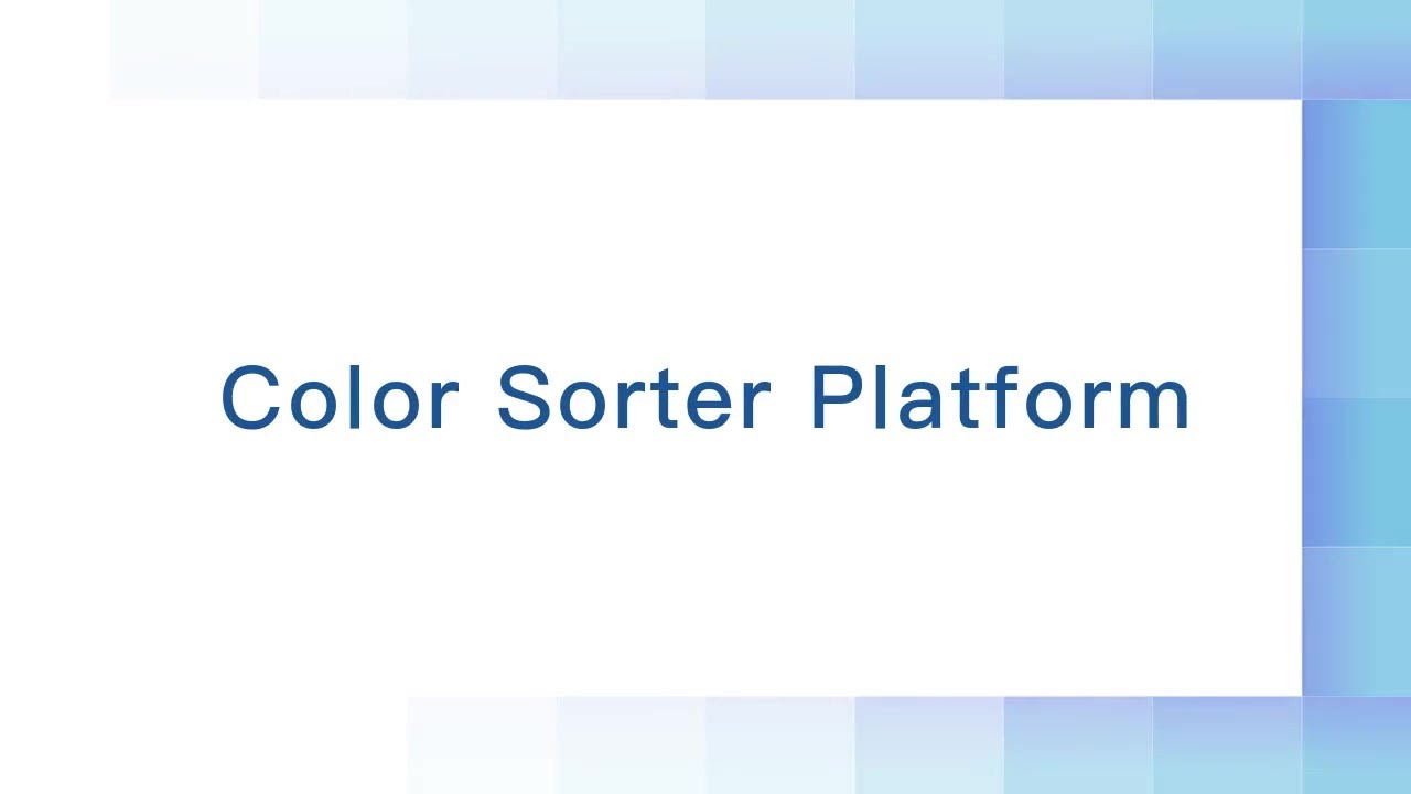 Color Sorter Platform - YouTube