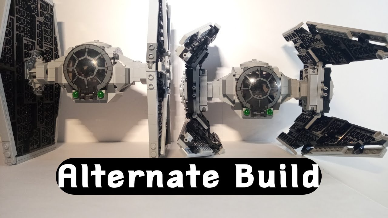 LEGO StarWars Tie Fighter Alternate Build (stop motion) - YouTube