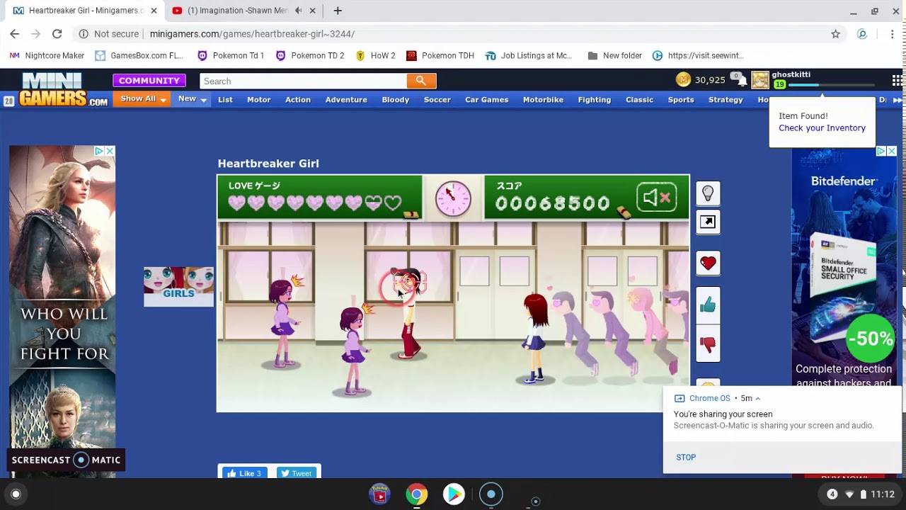 school flirting game!!!! - YouTube