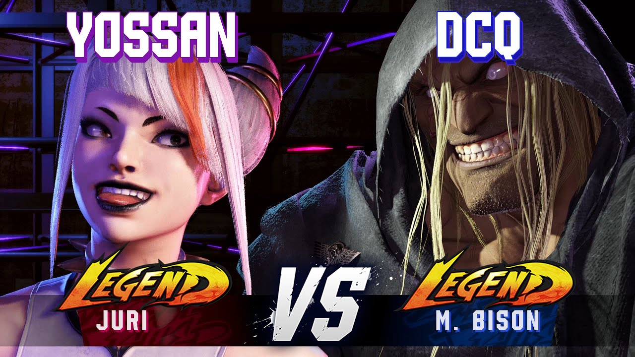 SF6 YOSSAN (Juri) vs DCQ (M.Bison) High Level Gameplay - YouTube