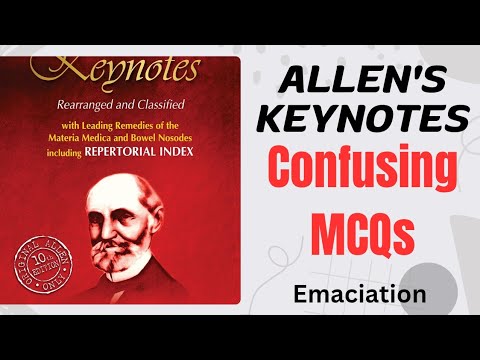 Confusing mcq-Allen's keynotes related to emaciation #allenskeynotes # ...