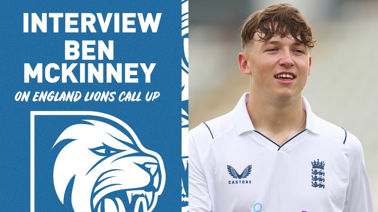 🗣 Being selected for England Lions means a lot to me | Ben McKinney on ...