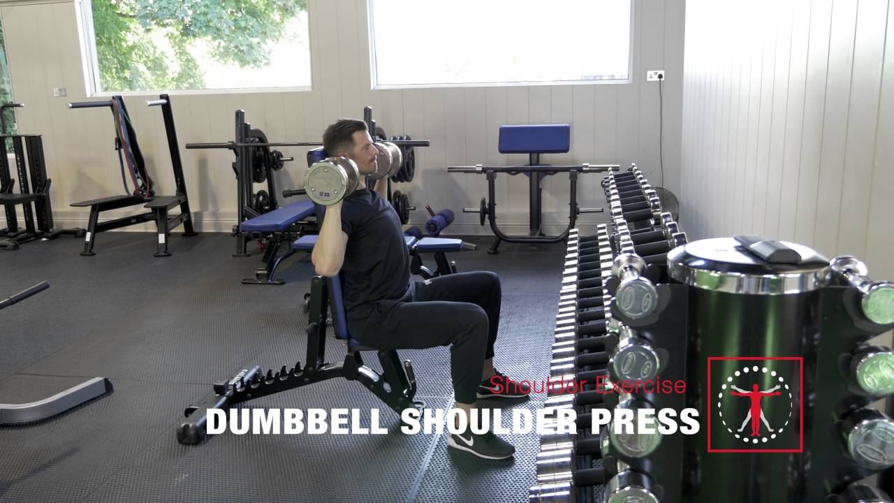 Dumbbell Shoulder Press Technique Demonstration - YouTube