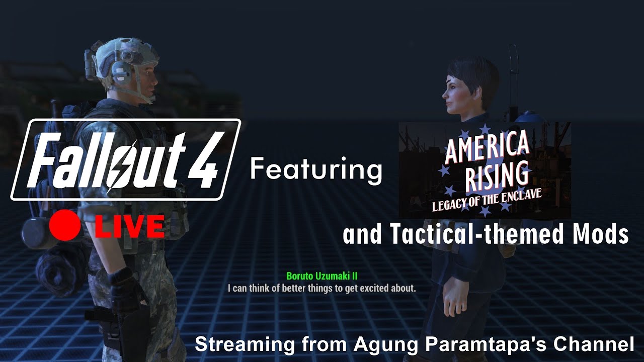 Fallout 4 Livestream feat. America Rising 2 and Tactical-themed Mods ...