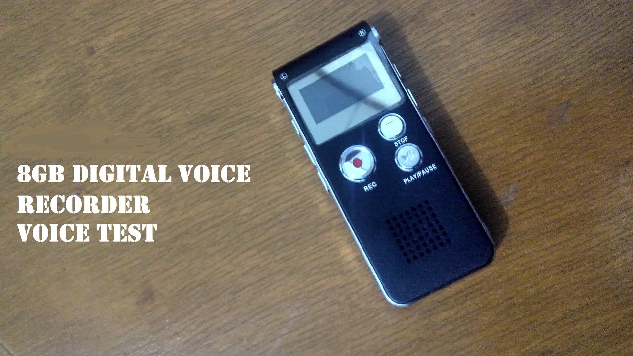 8GB Digital Voice Recorder Audio Test Indonesia - YouTube