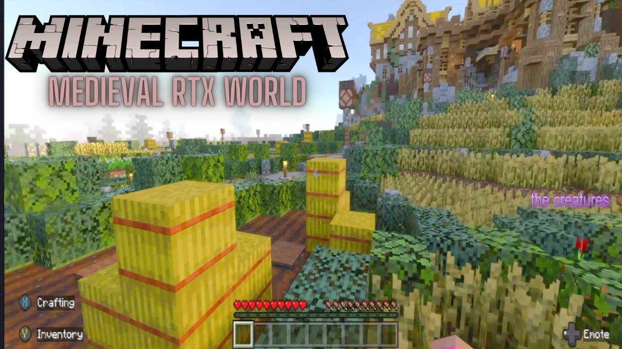 Minecraft - Medieval RTX World Part 2 - YouTube