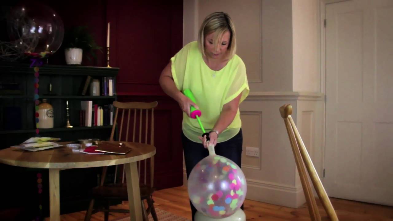 BUBBLEGUM BALLOONS HOW TO VIDEO Confetti Giant - YouTube