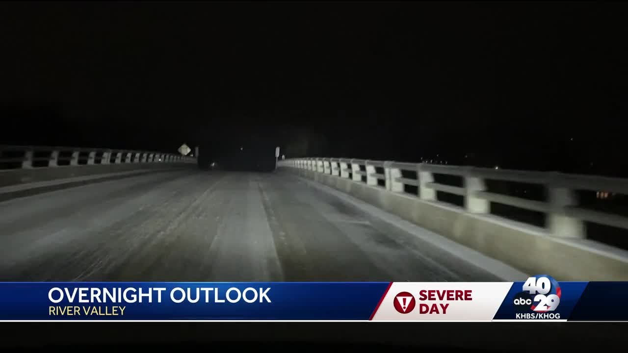 Fort Smith bridges, roads could become slick overnight - YouTube
