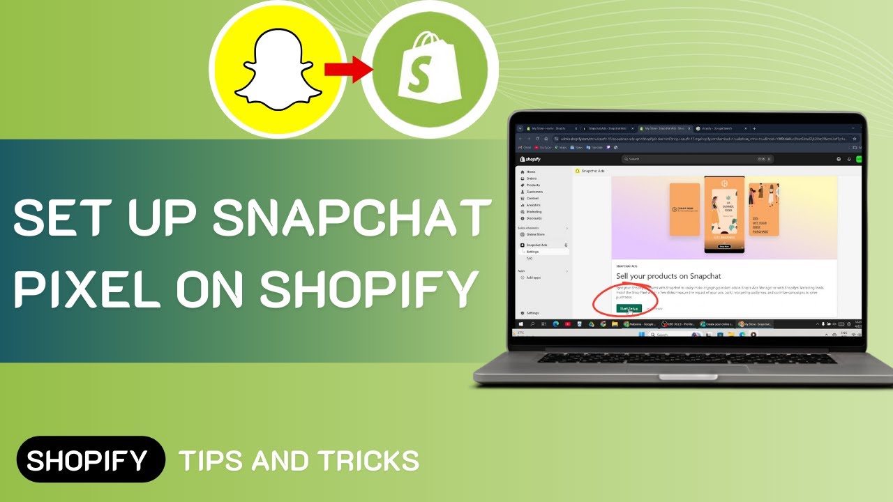 How To Set Up Snapchat Pixel On Shopify - YouTube