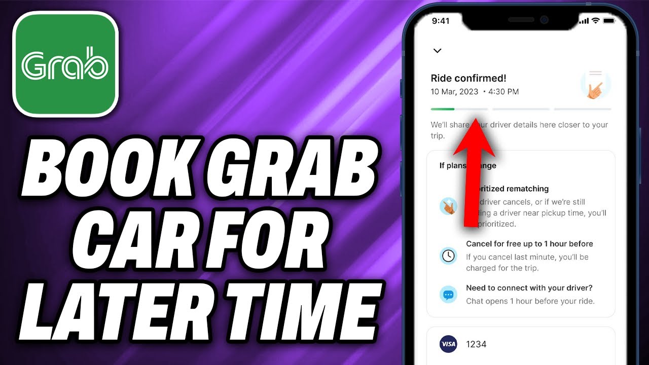 How To Book Grab Car For Later Time - YouTube