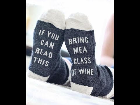 Review Bring Me a Glass Of Wine Socks