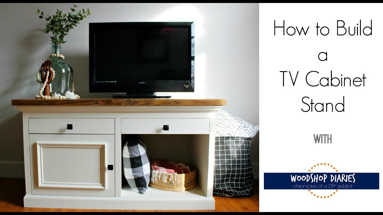 How to Build a DIY TV Stand Video - YouTube