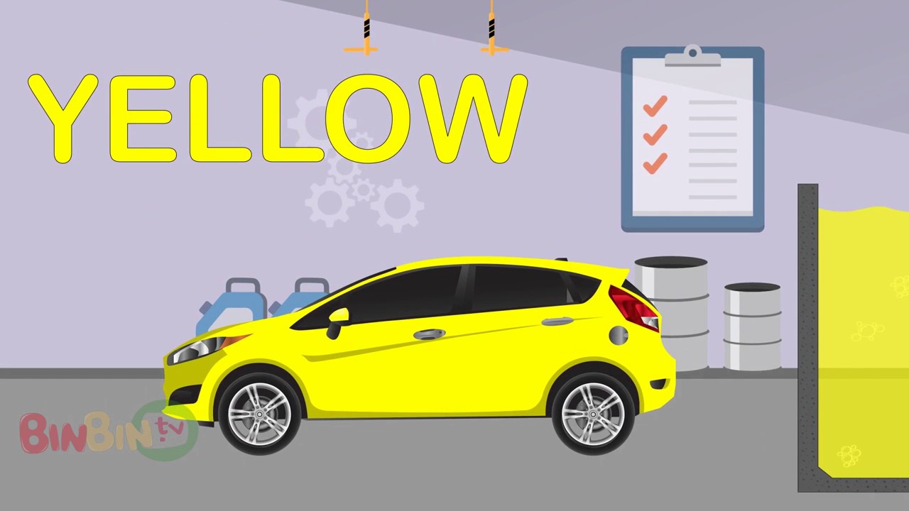 Learn Colors For Children With Cars For Kids Videos Sports Car BinBin Tv - YouTube