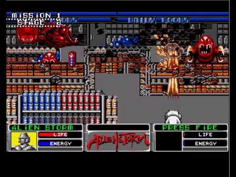 alien storm for Amiga - YouTube