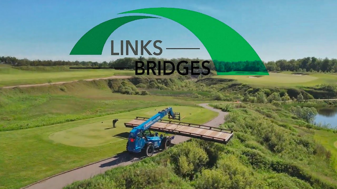 Golf Course Bridge Installation [4k 60Fps] Links Bridges Inc. - YouTube
