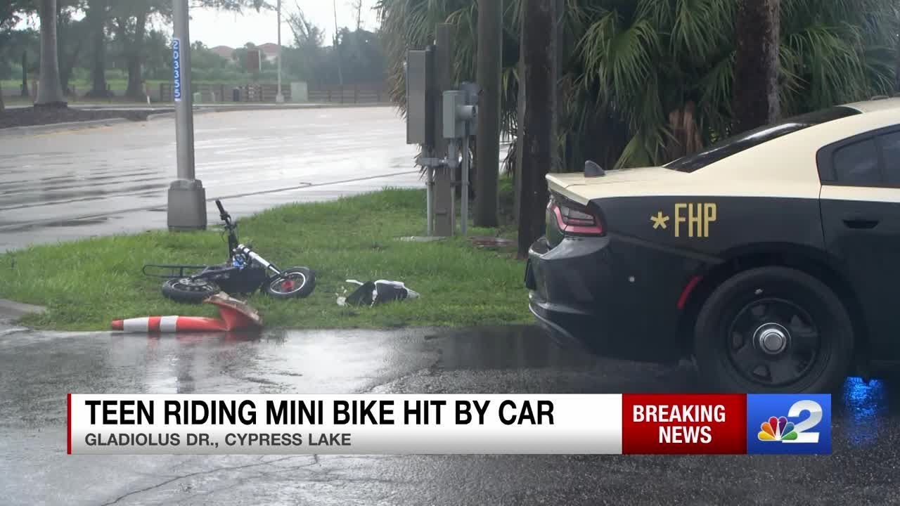 Teen riding mini bike hospitalized after crash with vehicle in Cypress ...
