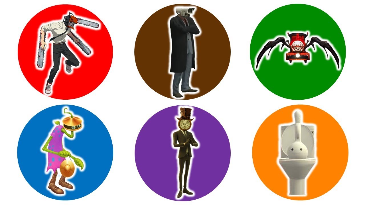 Spin Wheel Chainsaw Man, CCTV Man, Choo Choo Charles, Monster Clamble ...