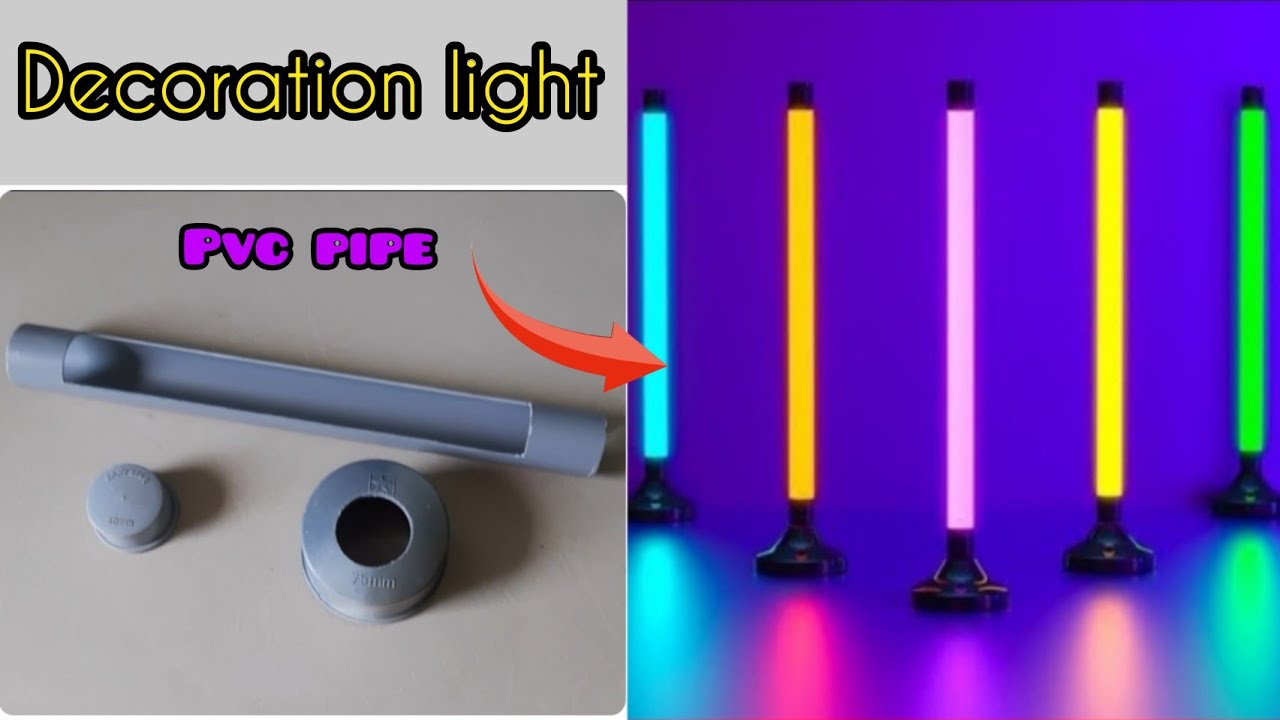Room decorating lights making using PVC pipe | Home decorating ideas ...