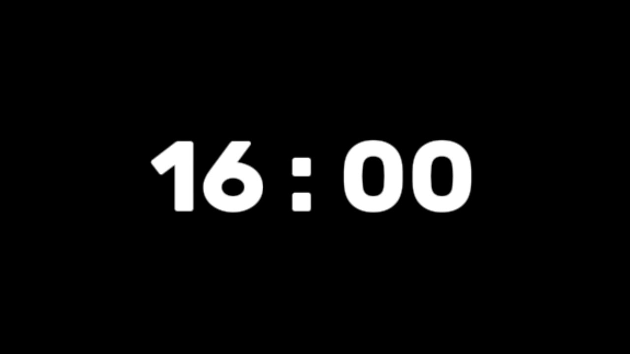 16-Minute Silent Timer – 16-Minute Silent Countdown with Alarm 🔔 at the ...